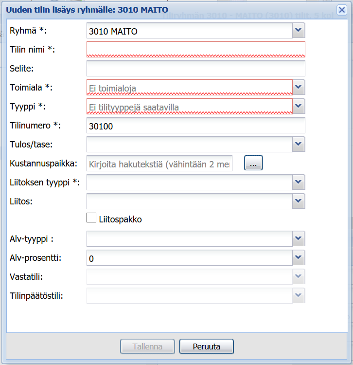 8.3 Tilikartta | WebWakka -käyttöohje